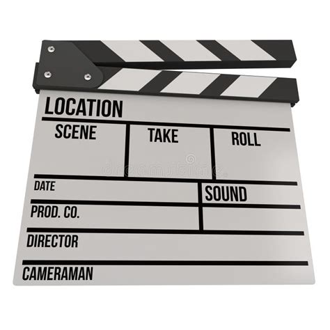 Cinema Clapperboard 3d Stock Illustration Illustration Of Clapboard 57335765