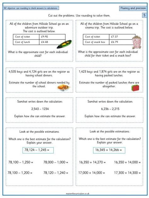 Use Rounding To Check Answers To Calculations And Determine In The Context Of A Problem Levels