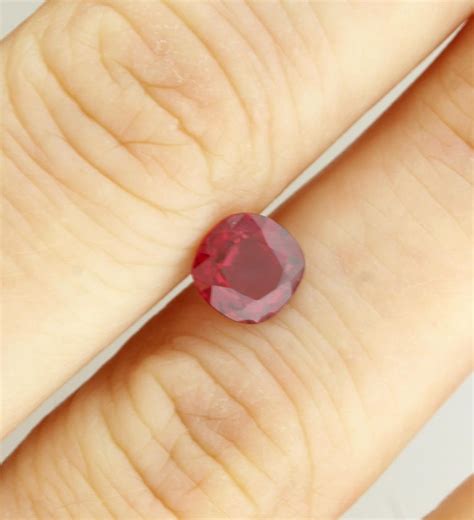 1 53 Carat A G L Certified Heated Cushion Cut Ruby Gemstone For Sale At 1stdibs