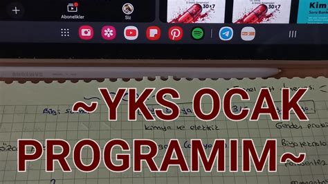 YKS OCAK AYI PROGRAMIM Çıtırından basmak lazım YouTube