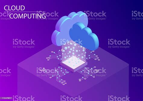 Cloud Computing And As A Service Concept 3d Isometric Vector