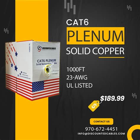 Cat6 Plenum Cabling Lowvoltage Networking Ethernet Structuredcabling Datacabling Cables