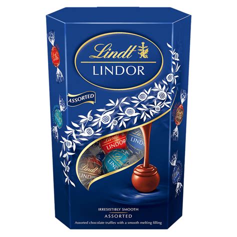 Lindt Lindor Blue Assorted Chocolate Truffles 337g Lindt Shop Uk