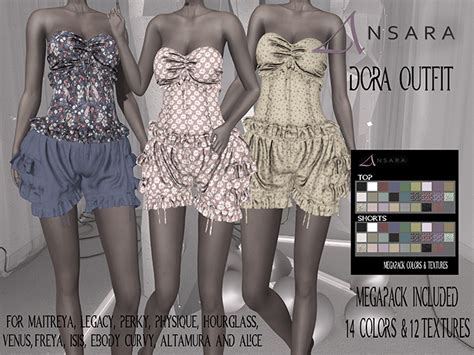 Second Life Marketplace Ansara Dora Outfit Demo
