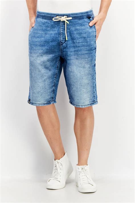 Buy Cropp Men Regular Fit Elasticized Shorts Denim Online Brands For Less