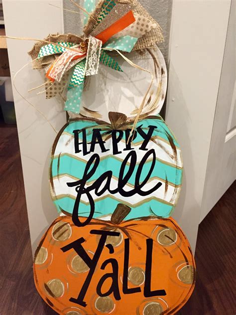 Pumpkin Stack Door Hanger