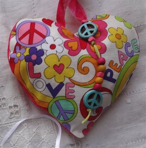 Lavender Sachet Heart Lavender Sachet Peace Love Sachet Etsy