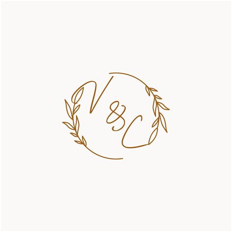 Vc Wedding Initials Logo Design 15162004 Vector Art At Vecteezy