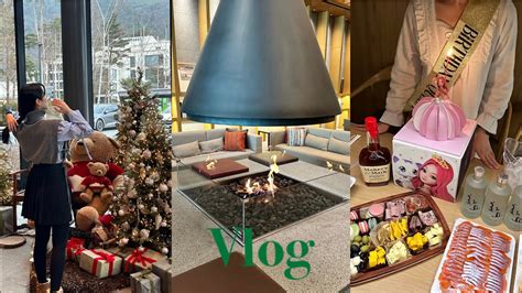 Vlog 강원도 정선 1박2일🛖🎄 파크로쉬 리조트앤웰니스 그랜드 패밀리 스위트룸 겨울호캉스 사우나온천 폼룰러 테라피