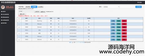 1557 Jsp Ssmmaven搭建简单java学生信息后台管理系统源码 源代码 源码海洋网