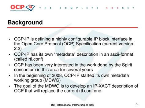 ppt ip xact representation of ocp powerpoint presentation free