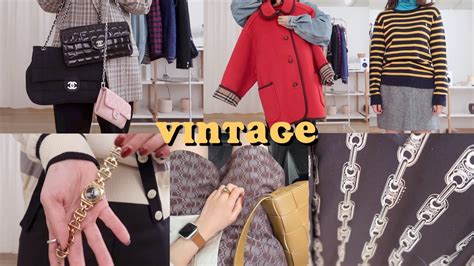Eng 나만 알고싶은 빈티지샵 모두 공개합니다 ️빈티지 쇼핑🛍샤넬 디올 셀린느 버버리 구찌 루이비통 폴로 생로랑 아르마니 등등 Youtube