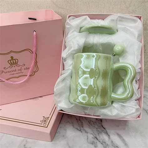 Cute Ceramic Coffee Mug Handmade Mug Pink Mug Birthday Etsy Uk