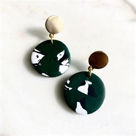 Dark Green Rho Print Brass Br Design Co