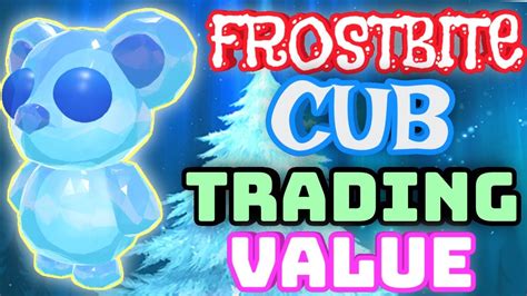 Frostbite Cub Trading Value In Adopt Me Frostbitecub Adoptme Youtube