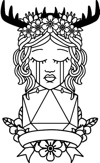 자연스러운 원 롤 일러스트레이션으로 인간 드루이드를 우는 것 검은색에 대한 스톡 벡터 아트 및 기타 이미지 검은색 굴리기