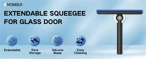 Squeegee For Window Cleaning Shower Squeegee With Extension Pole Telescopic