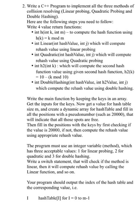 Solved 2 Write A C Program To Implement All The Three Chegg Com