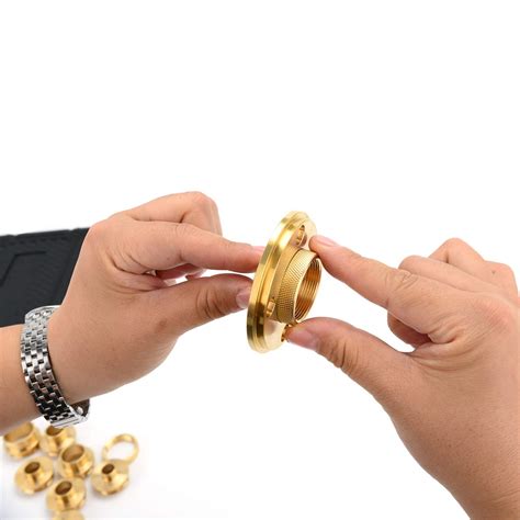 Shoze 10pcs Brass Router Boot Kits Solid Brass Template Guide Kit Cnc