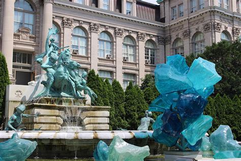 Blue Crystals And Ross Hall At New York Botanical Garden Photograph By