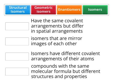 Carbon Isomers Match Up