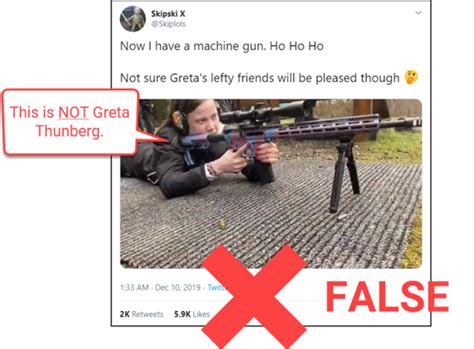 This Is Not Greta Thunberg Firing A Rifle — News Literacy Project