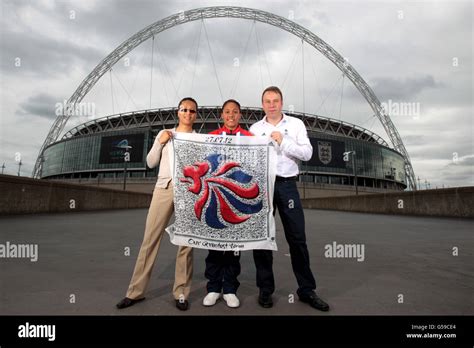 Olympics Soccer Womens Team Gb Squad Announcement Wembley Stock