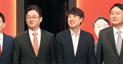 국힘 첫 4강 토론 윤석열은 정책발언 홍준표는 “전술핵 배치해야”