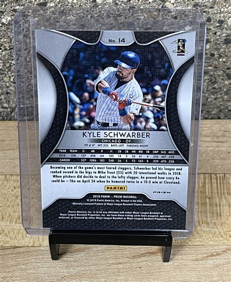 2019 Panini Prizm Purple Prizm 14 Kyle Schwarber Cubs Phillies Ebay