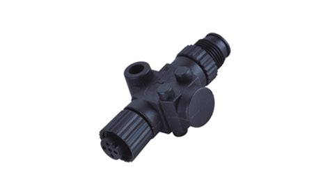 M12 I형 스플리터 커넥터 암수 플라스틱 M12 신호용 커넥터 I 분배형 M12 신호커넥터 스플리터 M12 원형 커넥터 신호용 방수커넥터