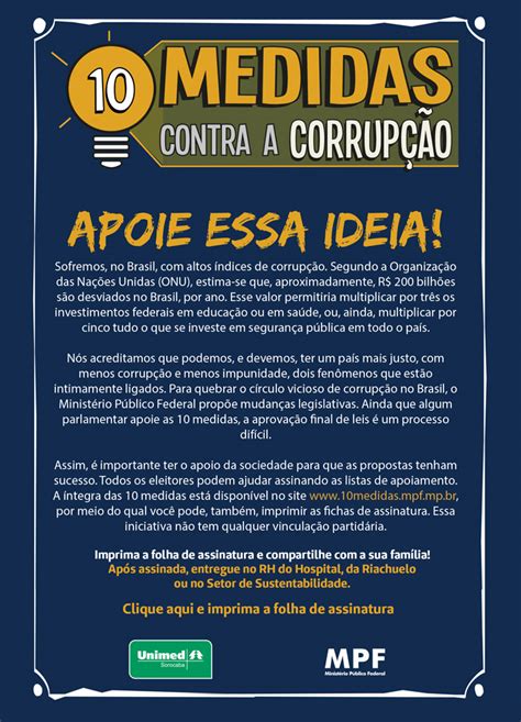 10 Medidas Contra a Corrupção