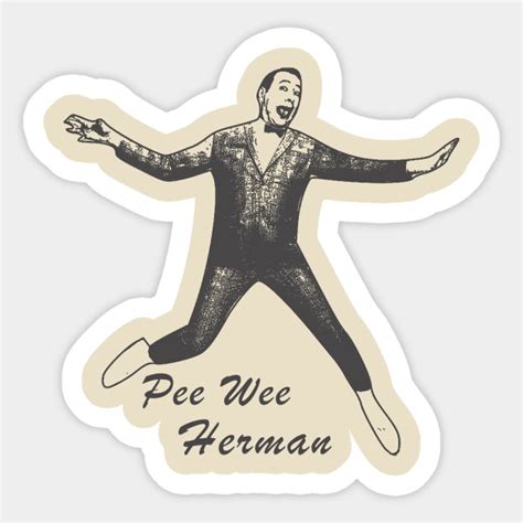 Pee Wee Herman Retro Pee Wee Herman Sticker Teepublic