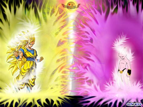 Epic Super Saiyan 3 Goku Vs Majin Buu Hd Wallpaper By Vagetogt