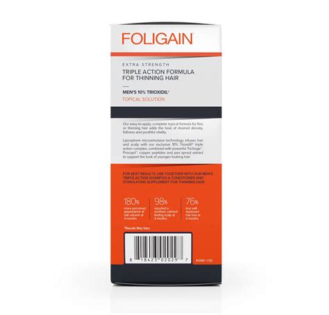 Foligain Triple Action Complete Formula For Thinning Hair For Men 10