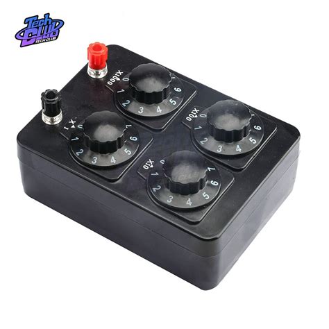 0 9999 ohm simple resistance box precision variable decade resistor