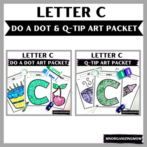 Letter C Do A Dot And Q Tip Art Packet Made By Teachers