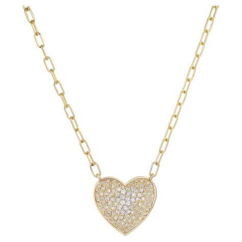 14k Yellow Gold Small Diamond Star Necklace For Sale At 1stdibs