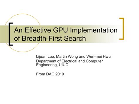 An Effective Cpu Implementation Of Breadth
