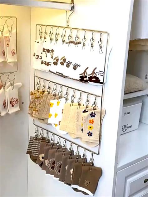 Stainless Steel Sock Hanger 2030 Clips Socks Rack Laundry Drying Rack