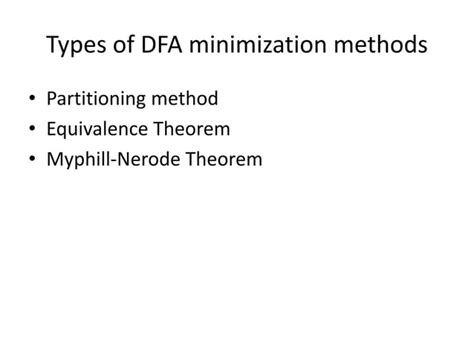 Minimization Of Dfapptx