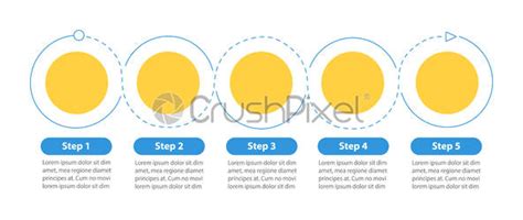 Round Flowchart Vector Infographic Template Stock Vector 2843486