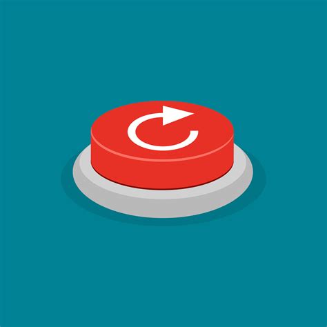 Play The Refresh Button The Idea Of Starting Over 42118532 Vector Art