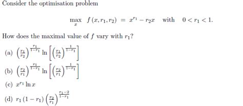 calculus envelope theorem applied to optimization mathematics stack