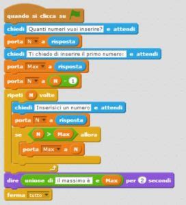 Massimo Tra N Numeri Con Scratch Valore Massimo Max Tra N Numeri