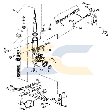 Massimo Parts Atv Msa 550l Front Shock Sc Autosports