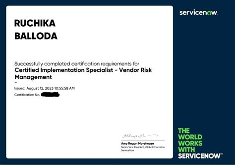 Ruchika Balloda On Linkedin Added Another Servicenow Certificate To My
