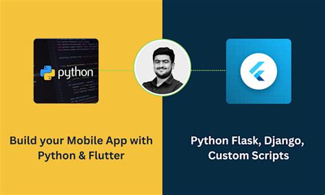 build mobile app with python apis and flutter framework by
