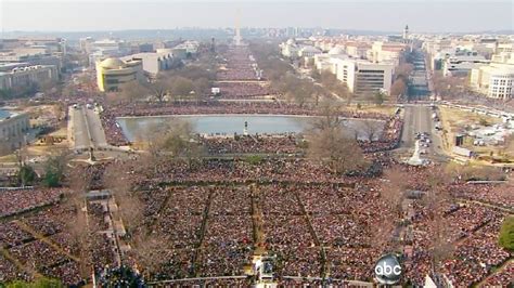 Trumps Inauguration Vs Obamas Comparing The Crowds The New York Times