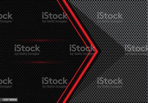 추상 레드 빛 회색 블랙 원형 메쉬 3d 디자인 현대 미래 배경 벡터 일러스트 레이 션에 화살표 0명에 대한 스톡 벡터 아트 및 기타 이미지 Istock