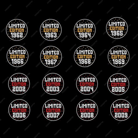 Premium Vector Retro Vintage Limited Edition T Shirt Design Bundle